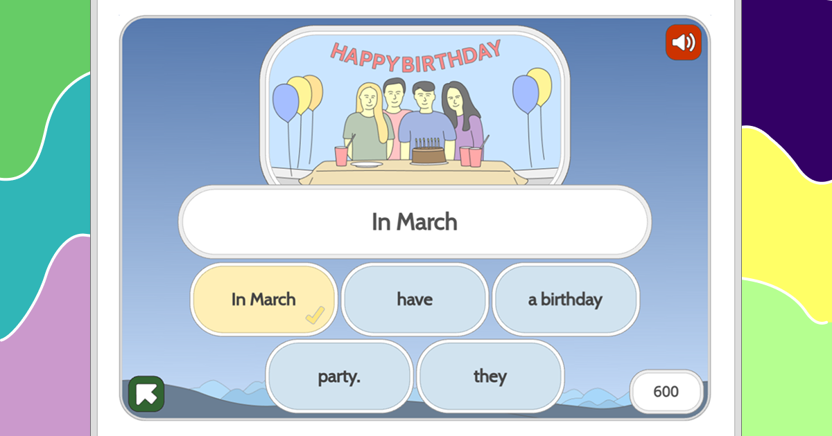 Months Of The Year Game